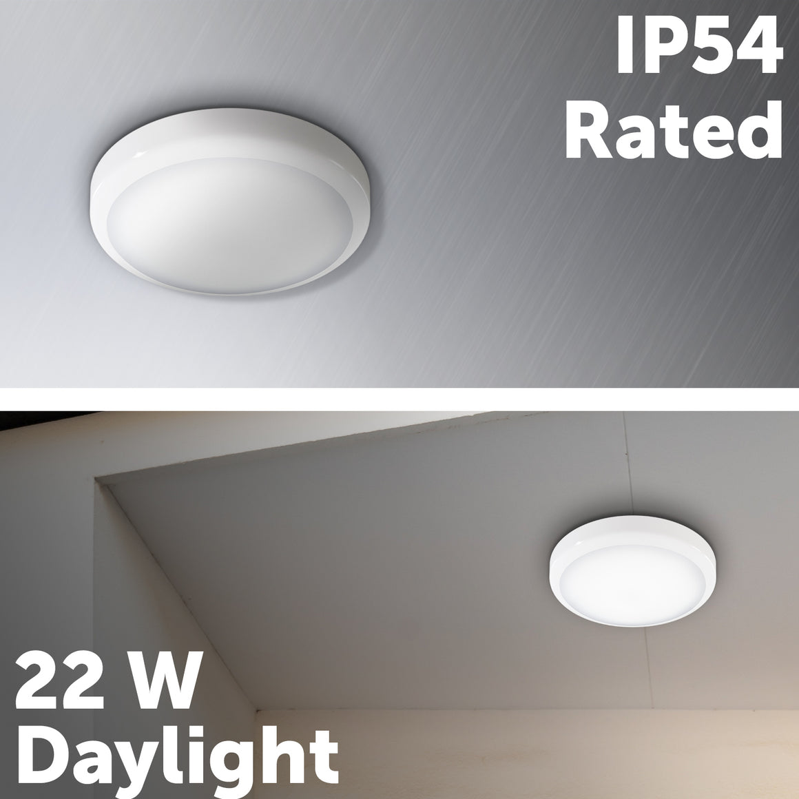 Abbey 23W Oyster LED Ceiling Light – Verve Lighting